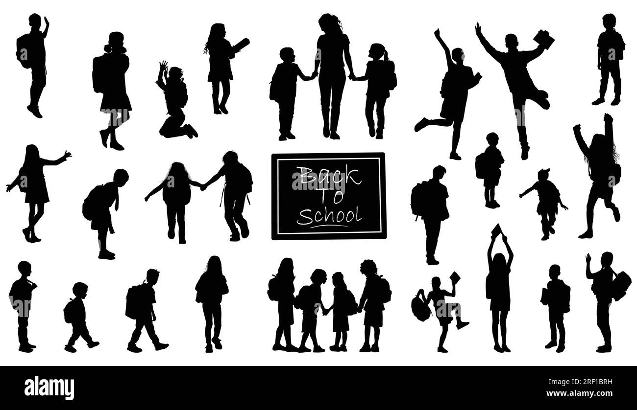School Kids Silhouette