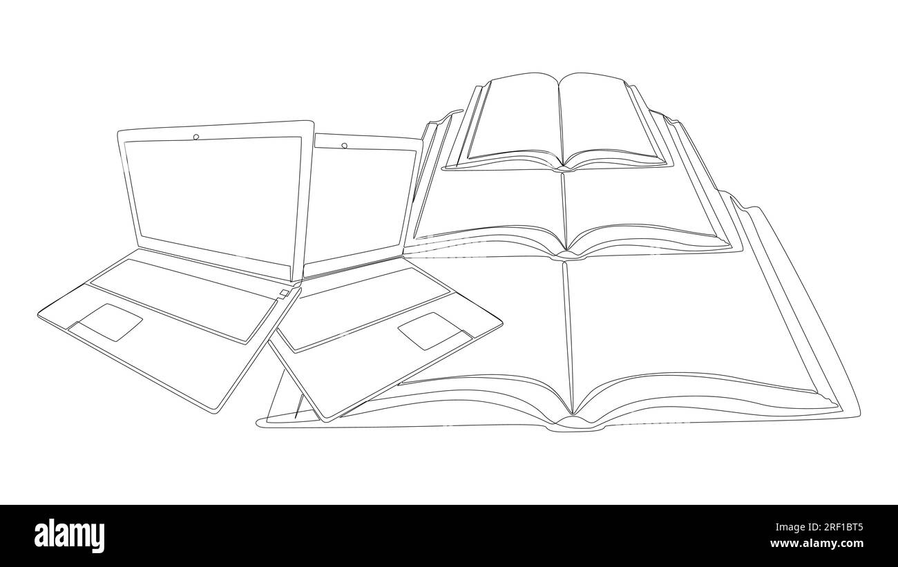 Electronic reference library Stock Vector Images - Alamy