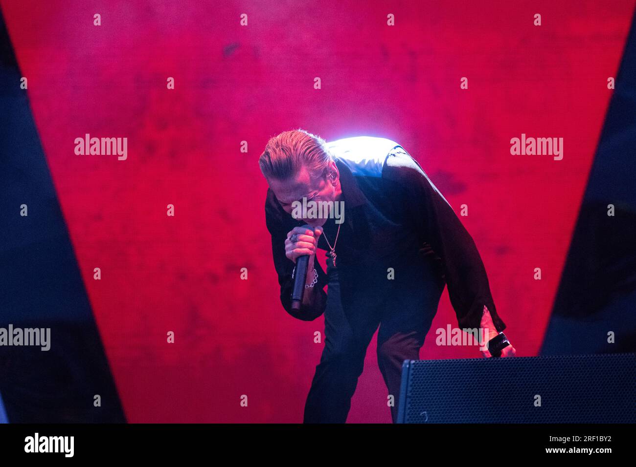Prague, Czech Republic. 30th July, 2023. Singer Dave Gahan of British ...