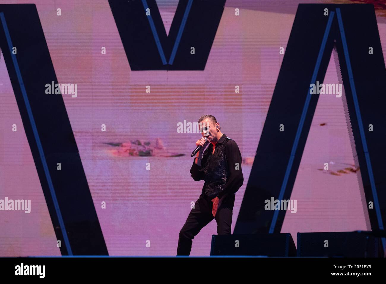Prague, Czech Republic. 30th July, 2023. Singer Dave Gahan of British ...