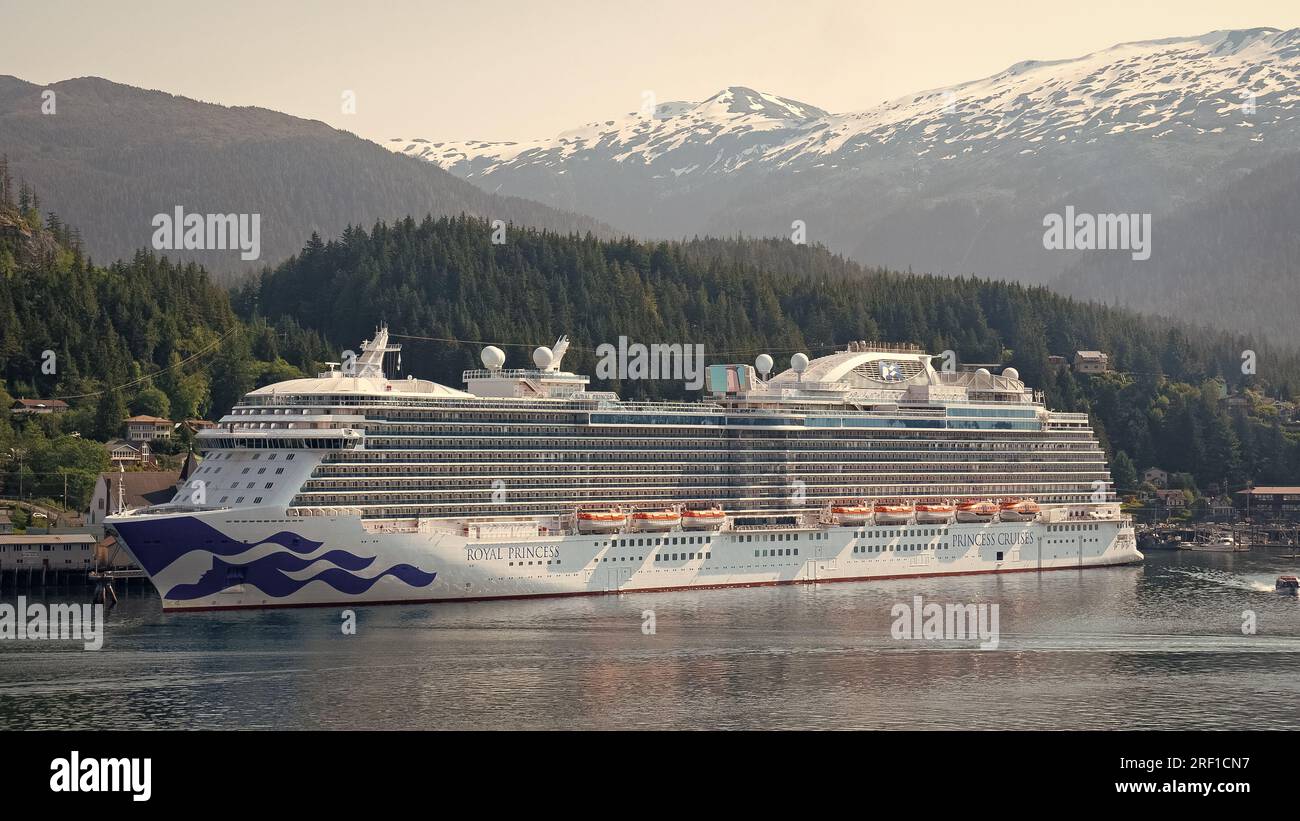 Ketchikan, Alaska USA - May 27, 2019: cruise ship Royal Princess of ...