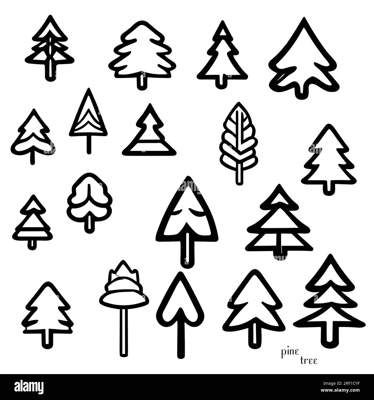 Tree line art vector icon set Stock Vector Image & Art - Alamy Tree line art vector icon set Stock Vector Image & Art - Alamy