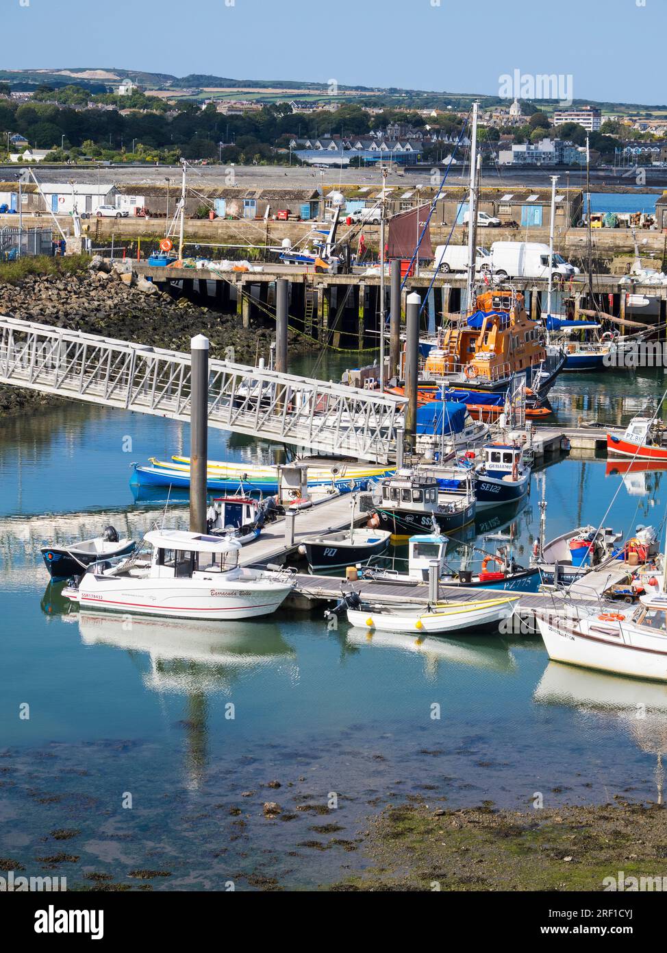 Newlyn, Fishing Harbour, Penzance, Cornwall, England, UK, GB Stock ...