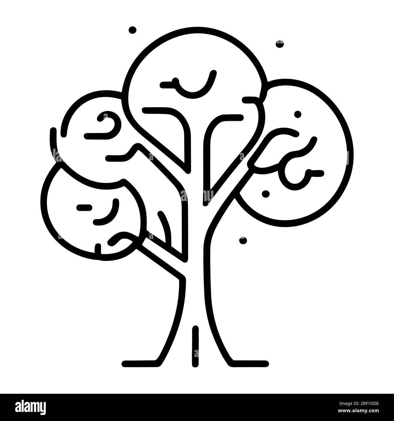 Free vector hand drawn tree Stock Vector Image & Art - Alamy