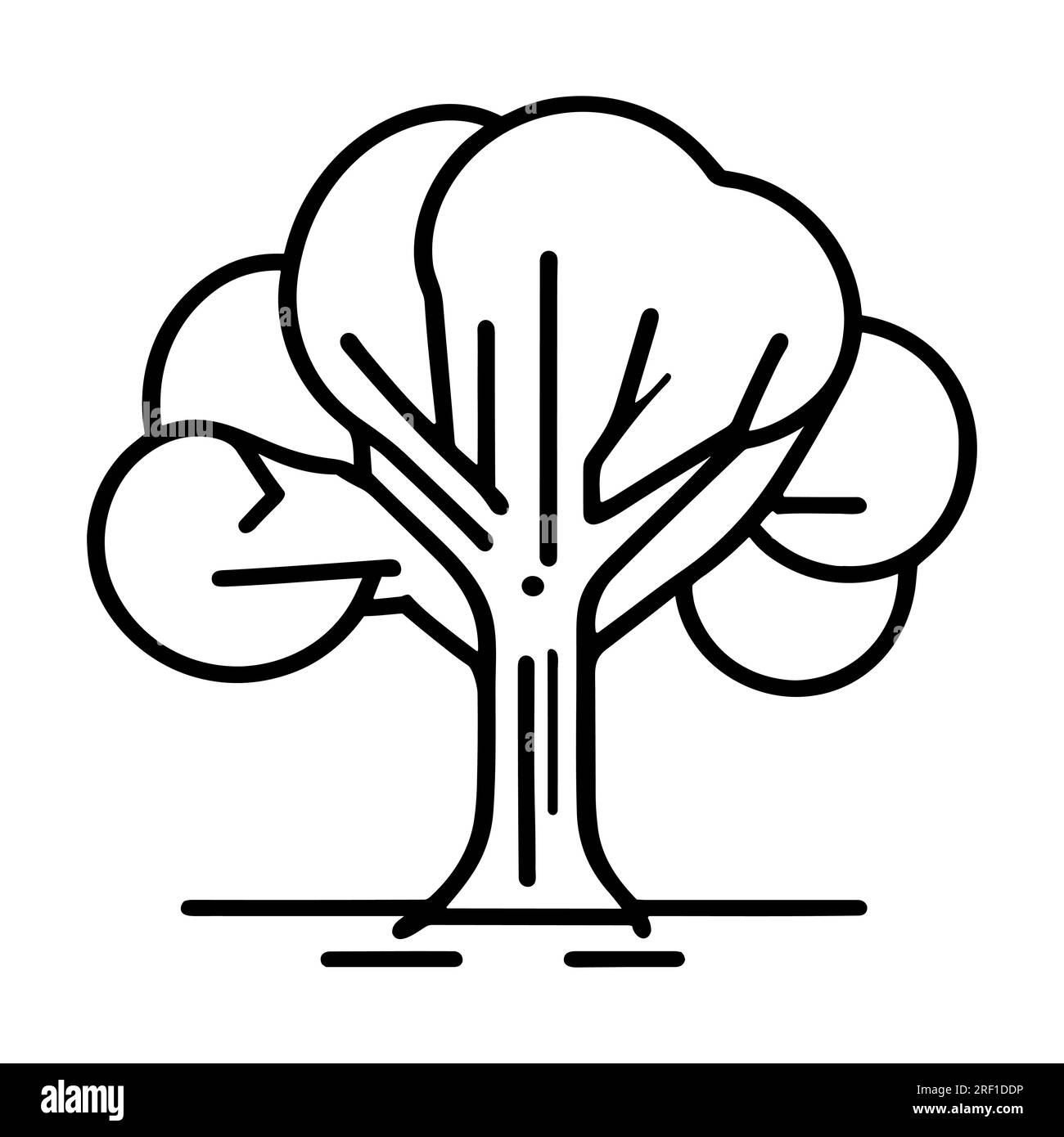 Free vector hand drawn tree Stock Vector Image & Art - Alamy