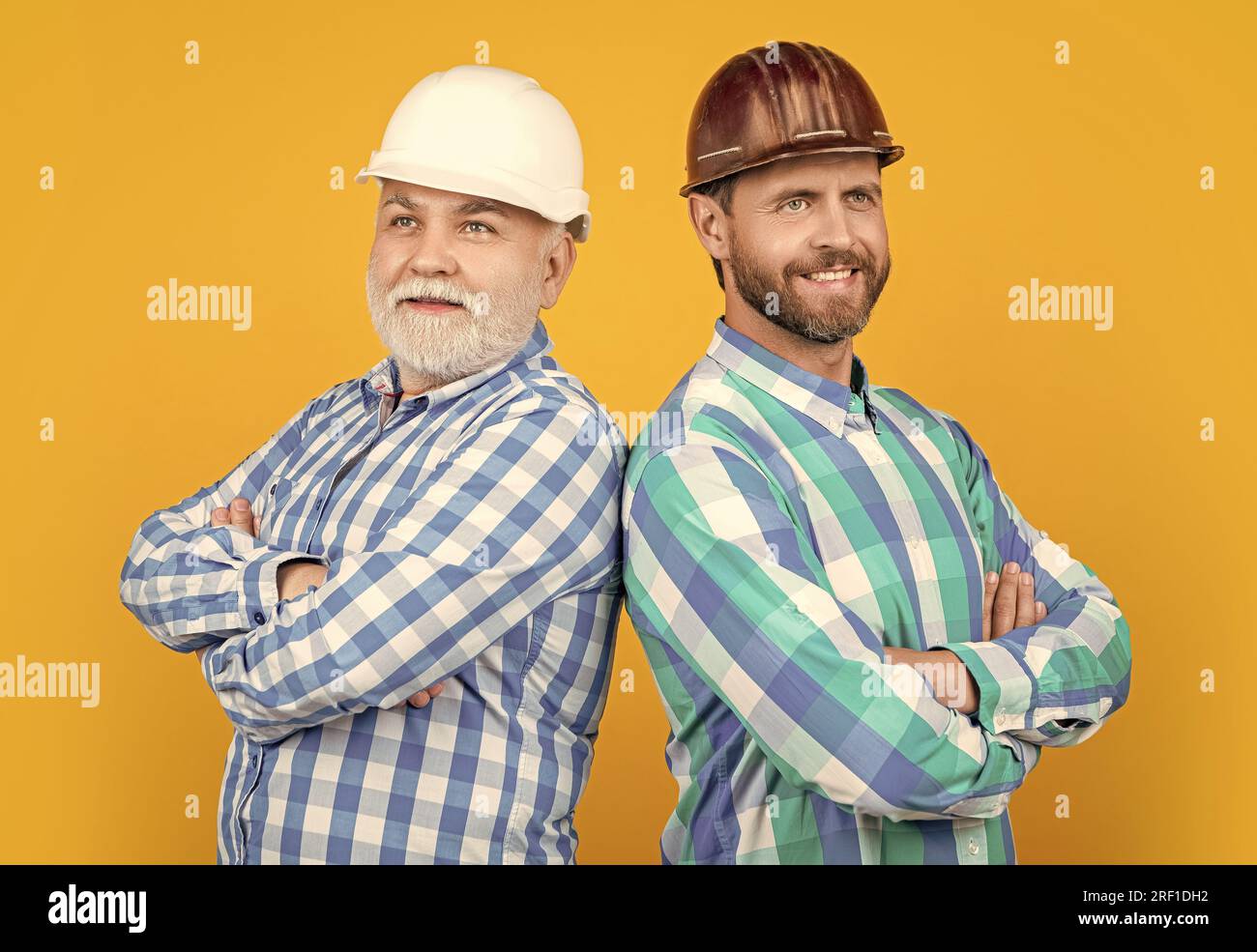 generation worker men in studio. generation worker men on background ...