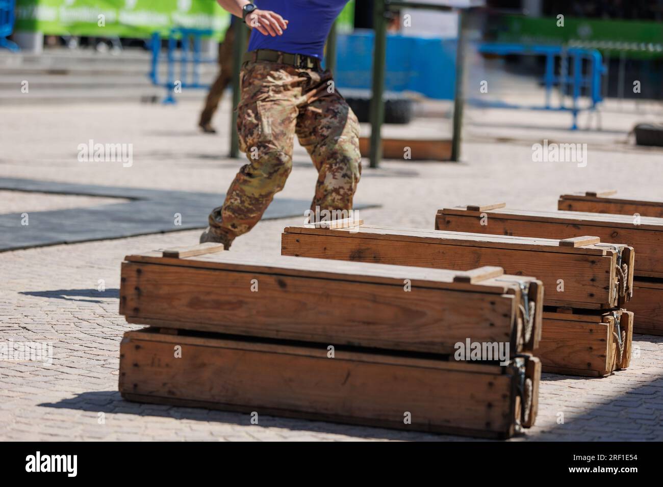 Military Boot Camp: Fitness Workout and Activities Stock Photo - Alamy