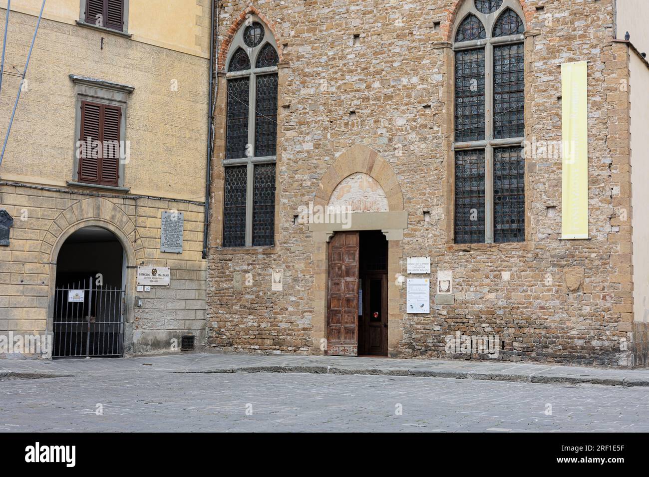 Entrance of Cenacle of the Holy Spirit near the Basilica of Santo ...