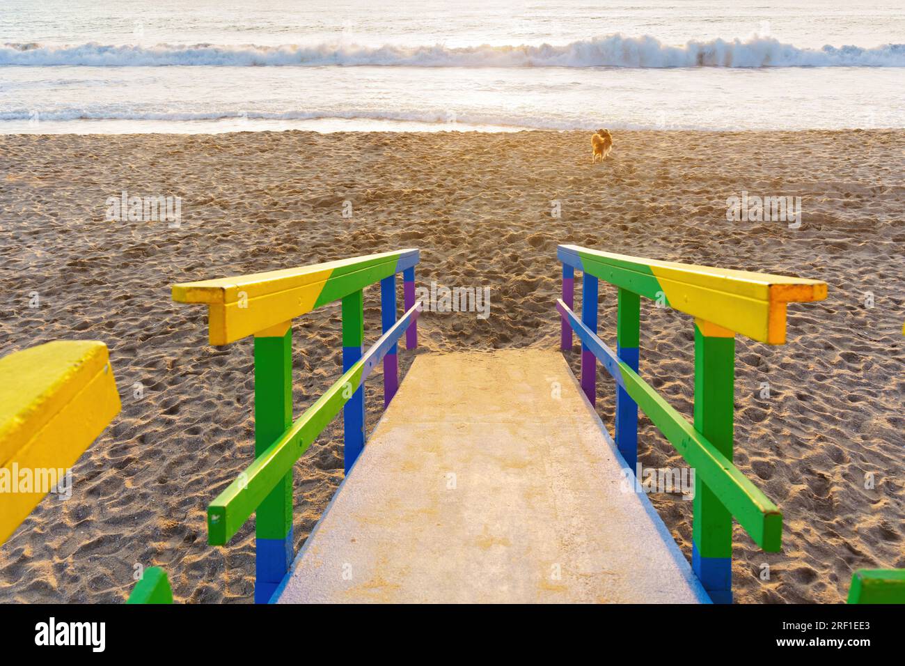 Breathtaking view from the deck of a lifeguard tower at Venice Beach ...