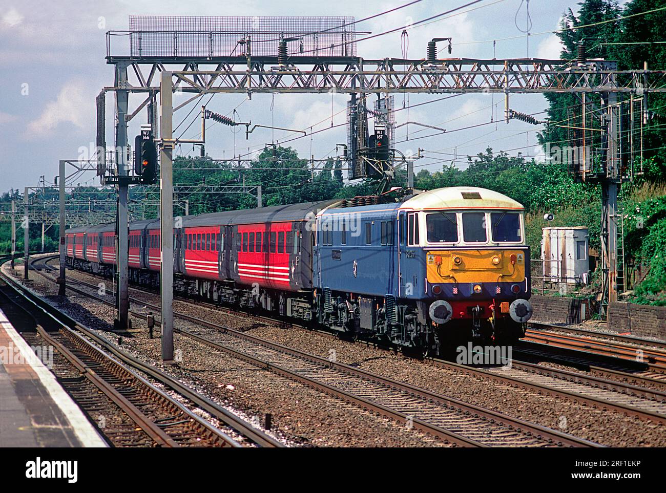 A class 86 electric locomotive number 86233 painted in retro electric ...