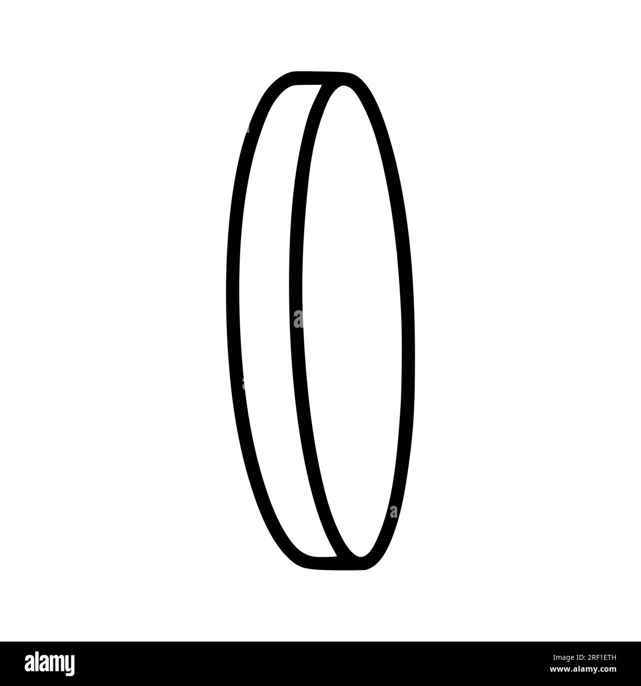 Circle line icon isolated on white background Stock Vector Image & Art ...