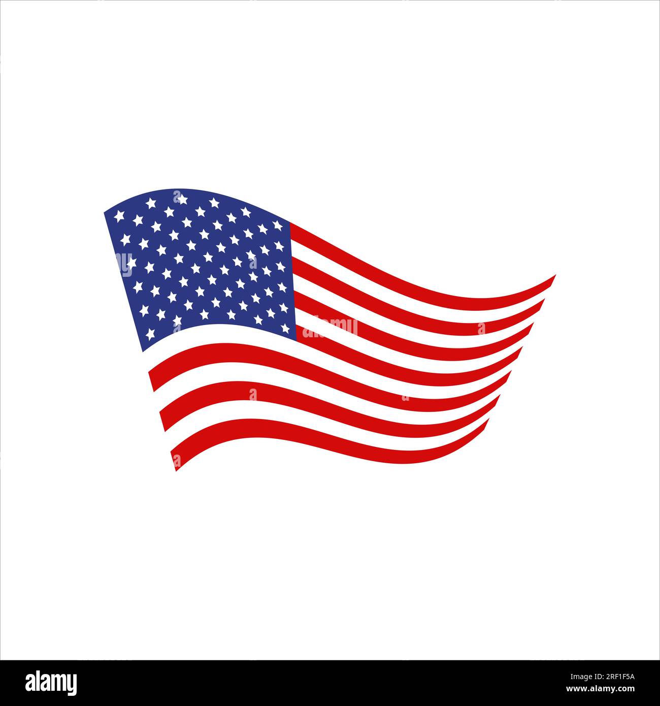 American flag, Patriotic symbol of the USA, Vector illustration of ...