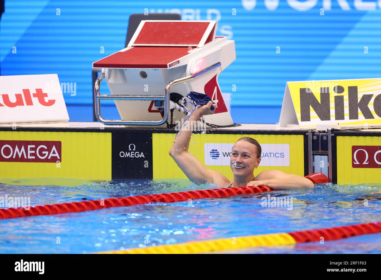 Sarah SJOESTROEM (SWE) competes in the Women 50m Freestyle swimming ...