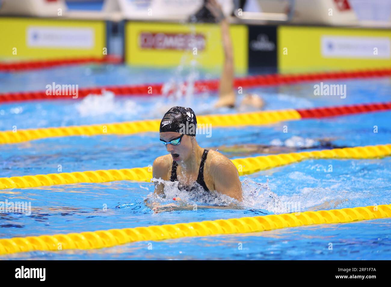 Summer MCINTOSH (CAN) compets in the Women 400m Medley swimming final ...