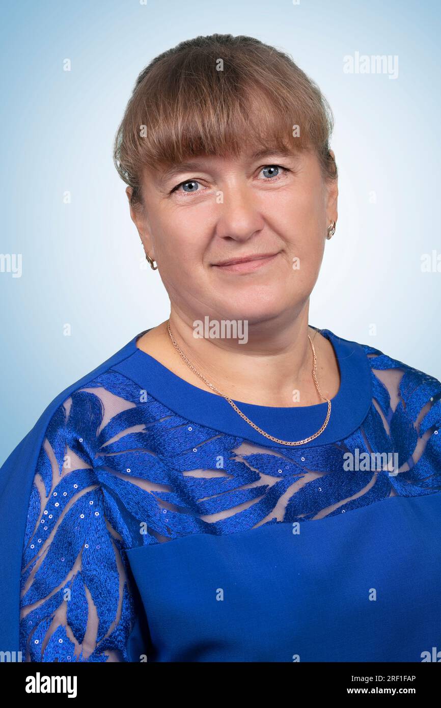 Photographing ordinary elderly people. Close-up portrait of an elderly ...