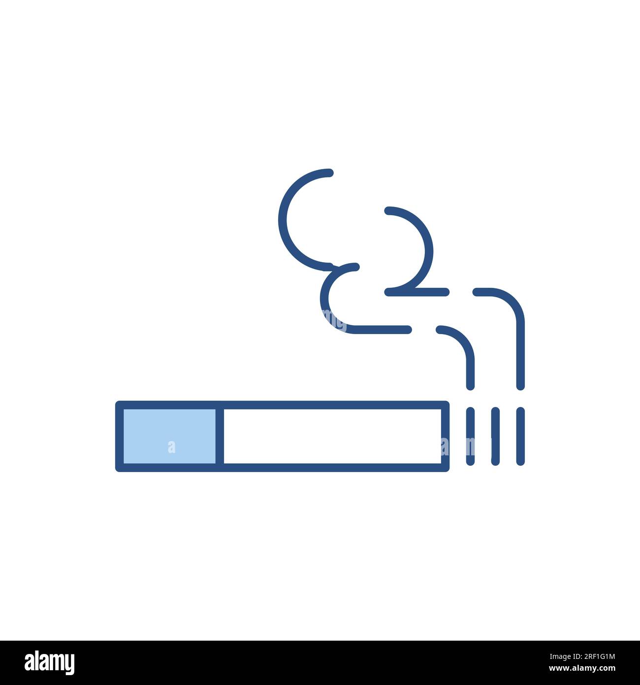 Cigarette related vector icon. Cigarette sign. Isolated on white ...