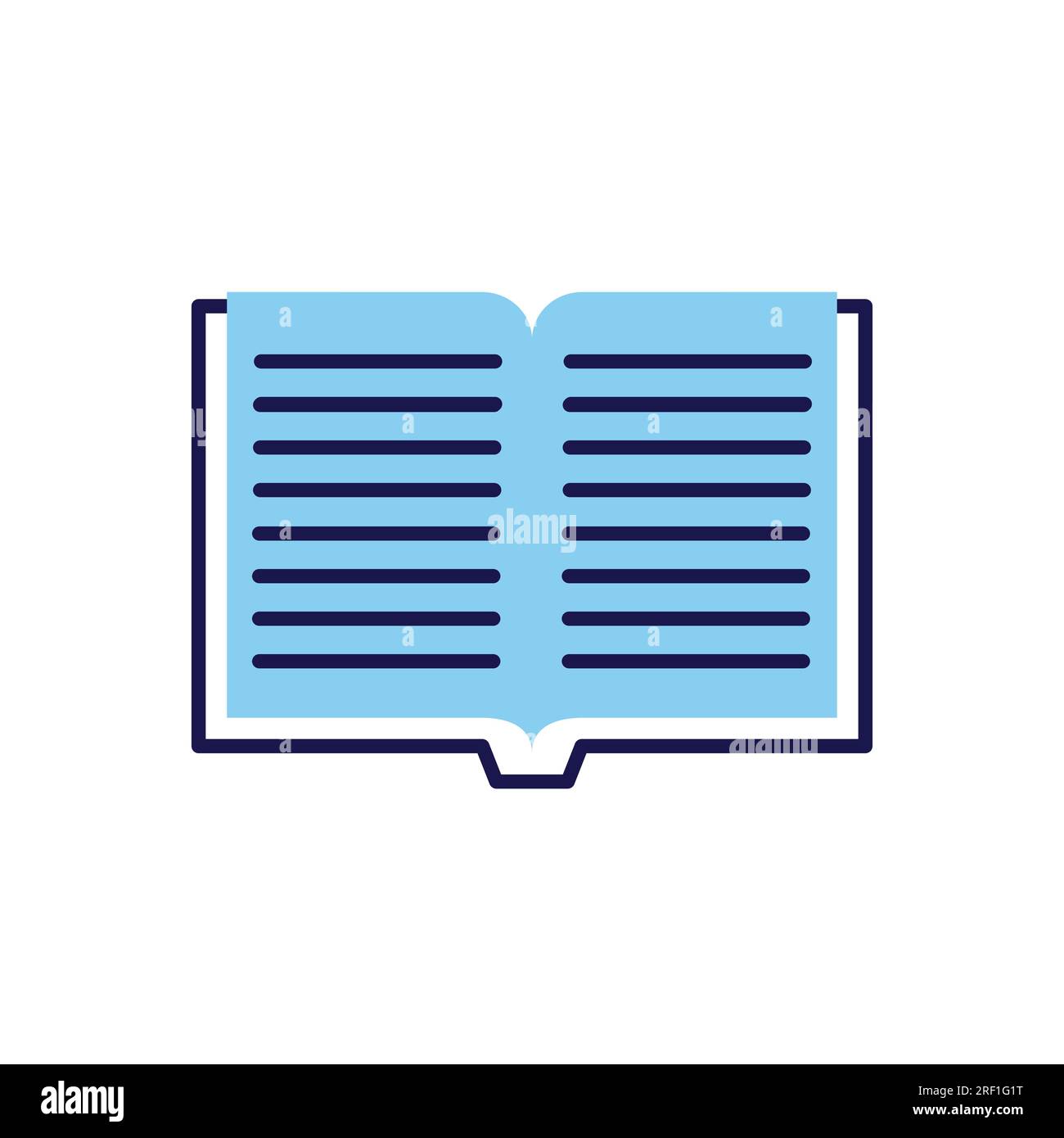 Book related vector icon. Open book sign. Isolated on white background ...
