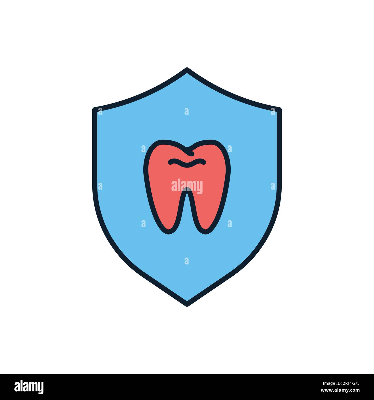 Teeth Protection Related Vector Icon. Teeth Protection sign. Isolated ...