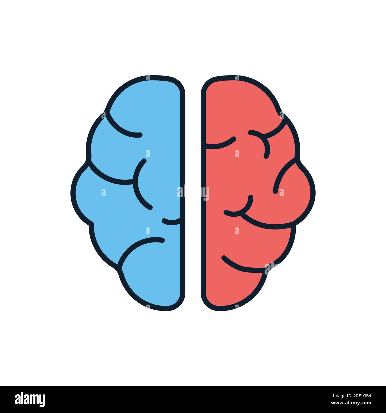 Human Brain Vector Icon Stock Vector Image & Art - Alamy