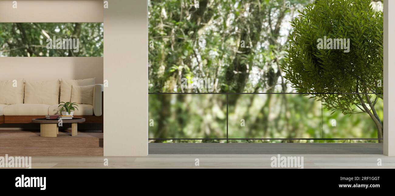 Interior design of a modern contemporary building corridor with ...