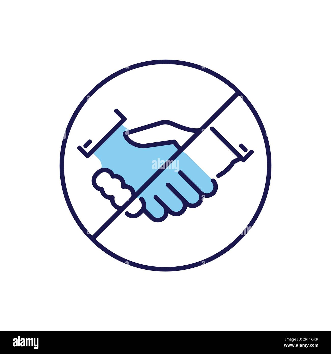 Avoid Contact related vector icon Stock Vector Image & Art - Alamy