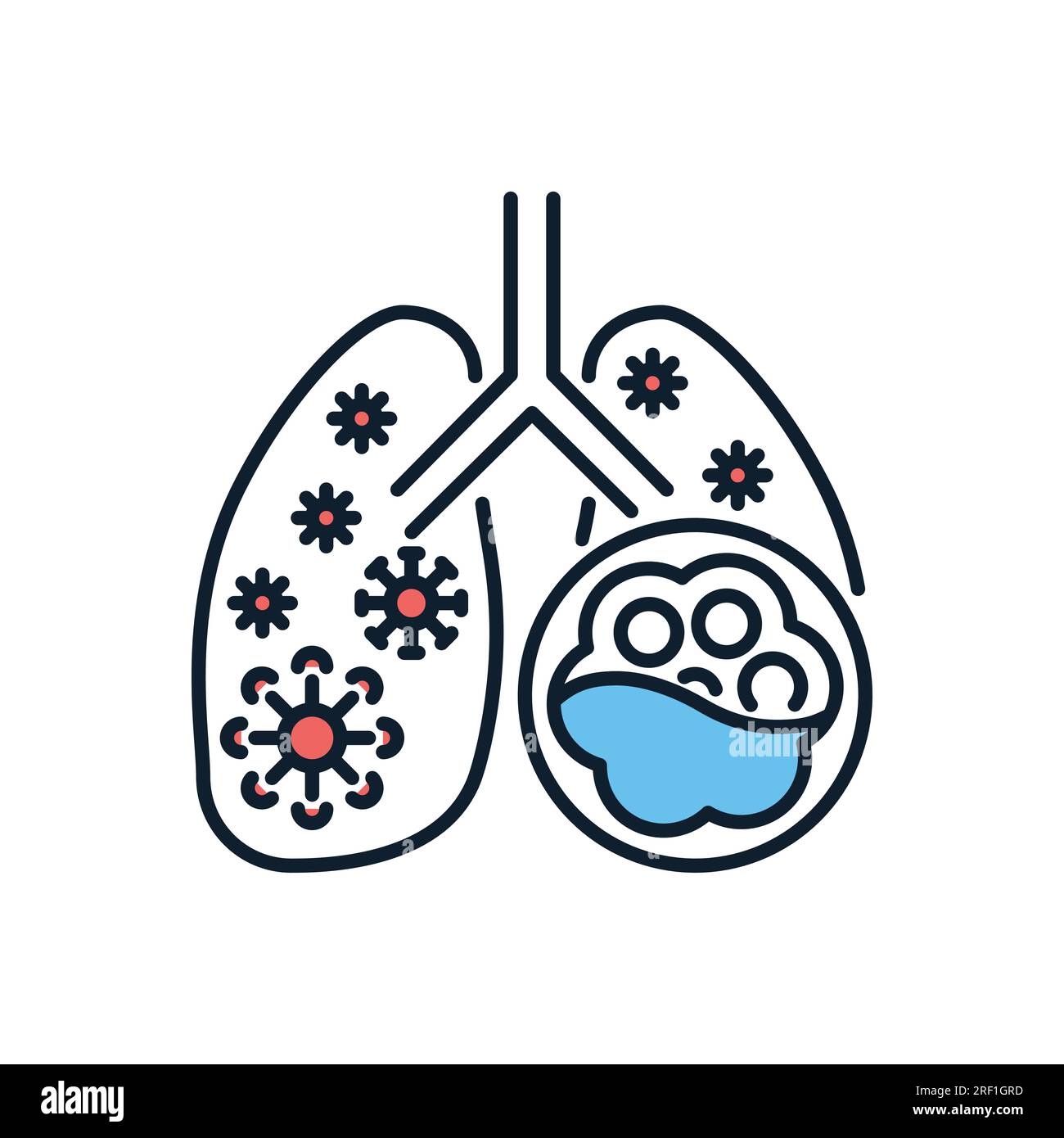 Pneumonia related vector icon Stock Vector Image & Art - Alamy