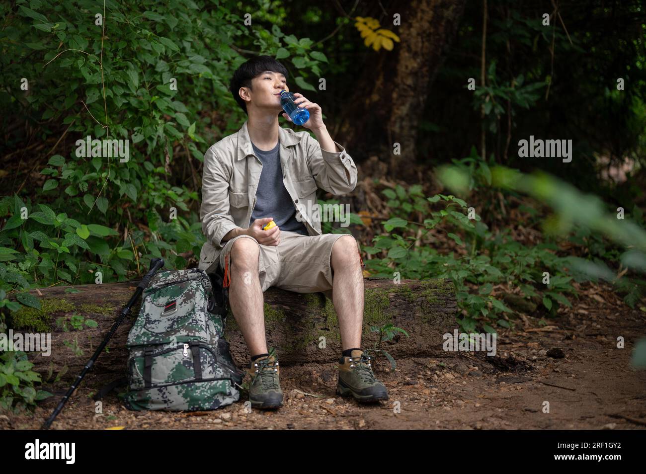 Tired from the hike hi-res stock photography and images - Alamy