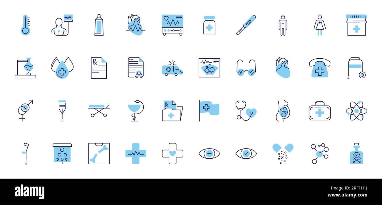 Medical Vector Icons Set Stock Vector Image & Art - Alamy