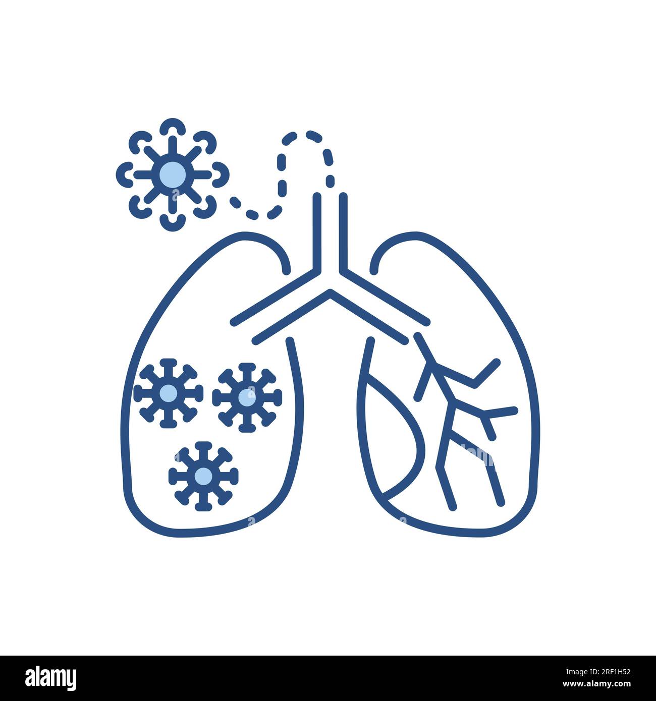 Lungs Infection related vector icon Stock Vector Image & Art - Alamy
