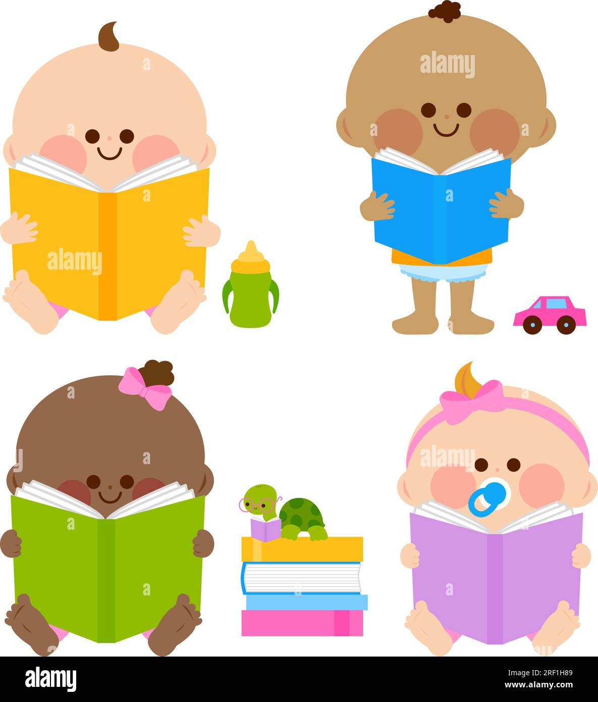 Babies reading books. Vector illustration Stock Vector Image & Art - Alamy Babies reading books. Vector illustration Stock Vector Image & Art - Alamy