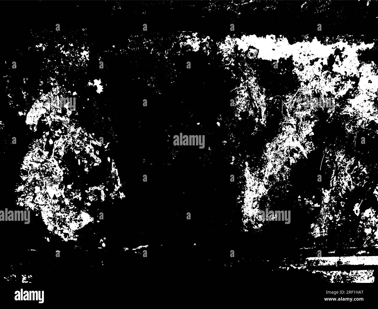 Rusty grunge texture. Aggressive damaged surface. Black white ...