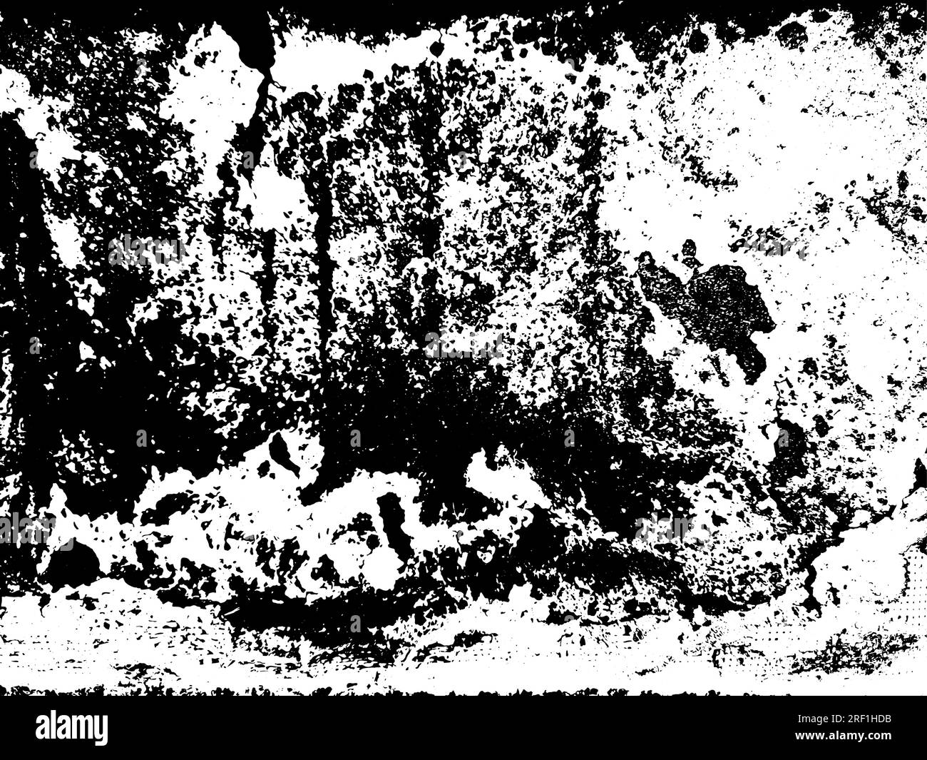 Rusty grunge texture. Aggressive damaged surface. Black white ...