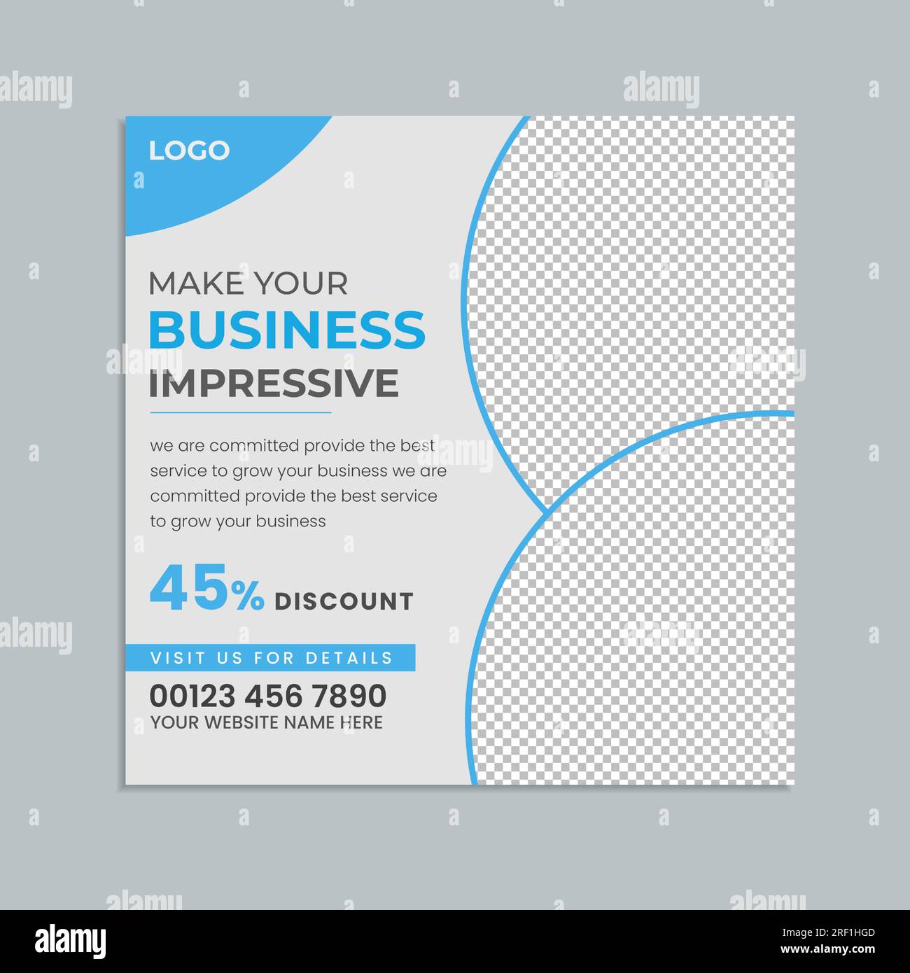 Facebook and Instagram social media post design Stock Vector Image ...