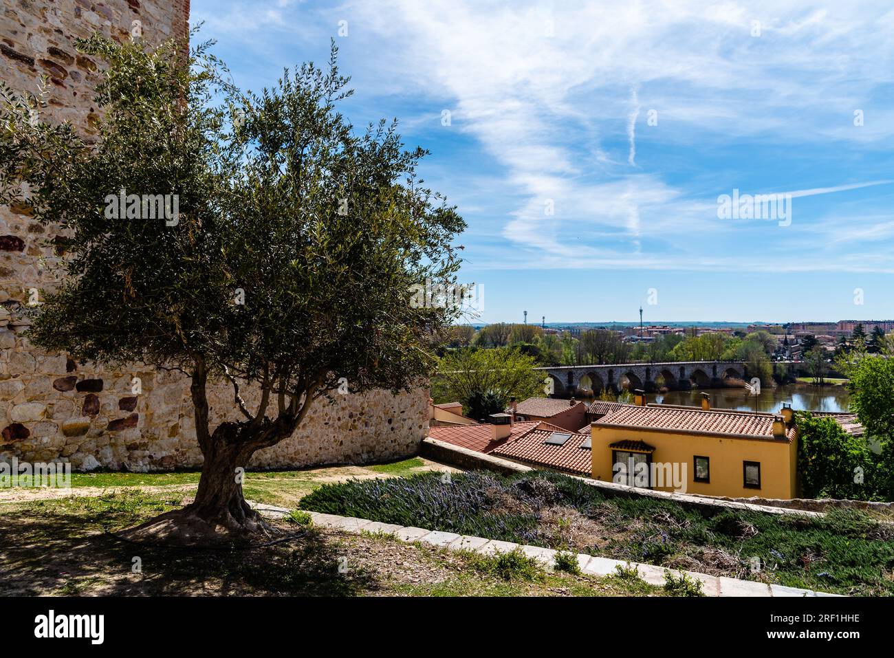 Viewpoint of Pizarro. Panoramic view of the small Castilian city of ...