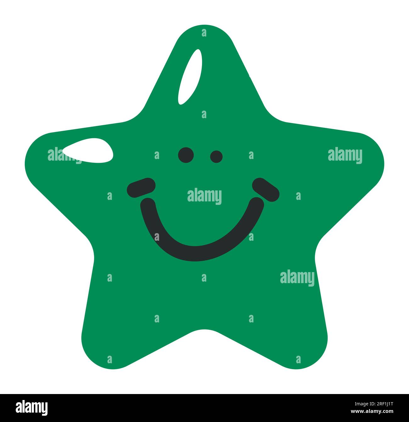Mascot star character smiling facial expression Stock Vector Image ...