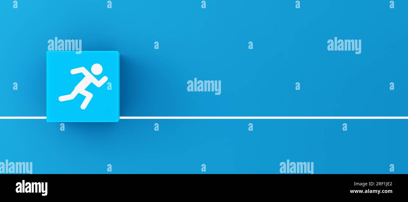 Stickman running marathon hi-res stock photography and images - Alamy