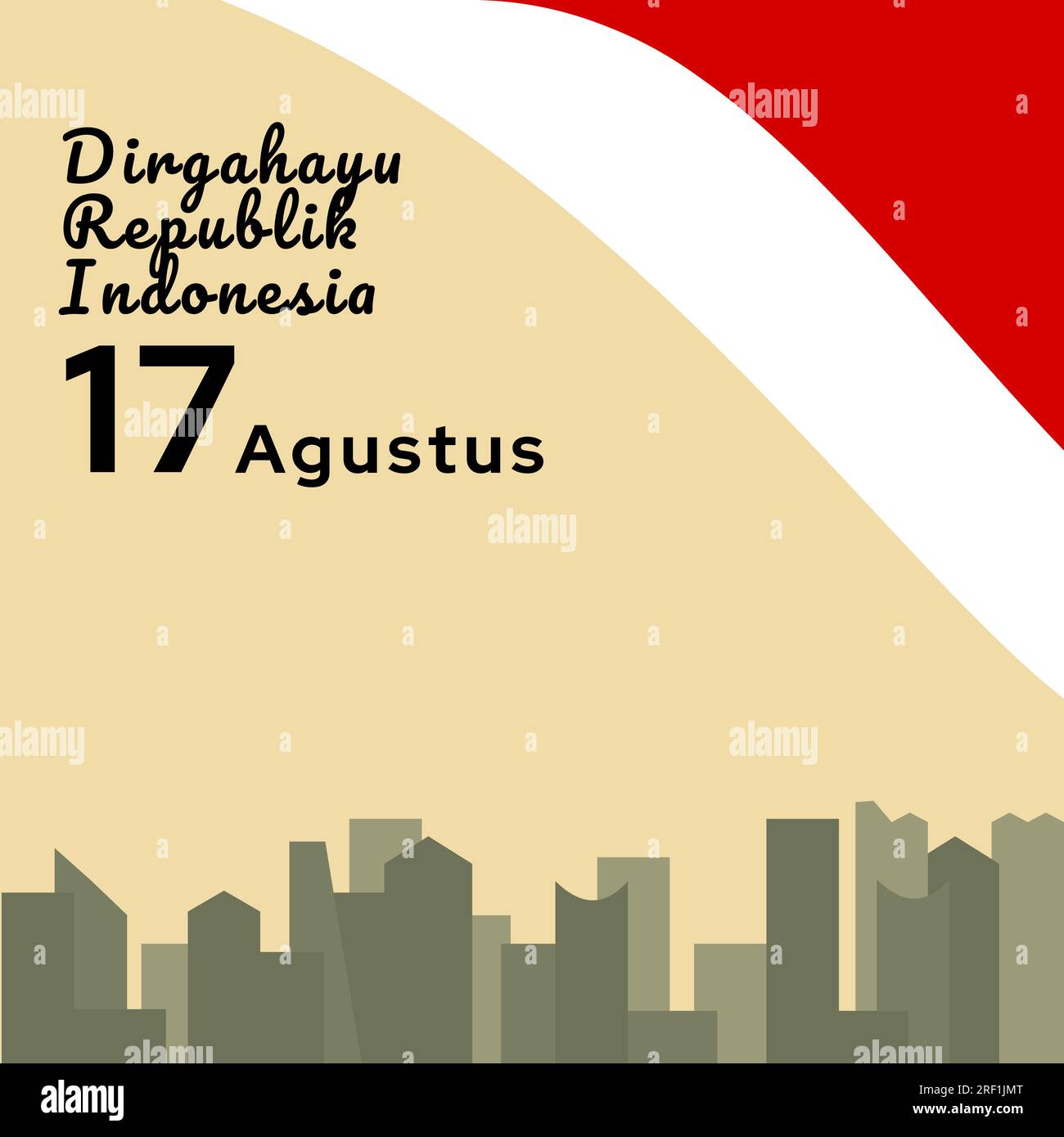 Indonesian independence day banner template. dirgahayu republik ...