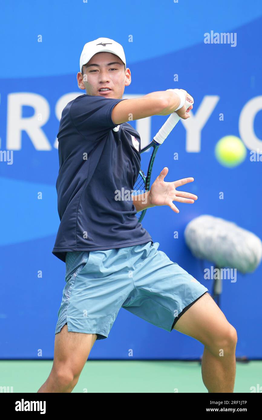 Sichuan International Tennis Centre, Chengdu, China. 31st July, 2023. Ryotaro Taguchi (JPN ...