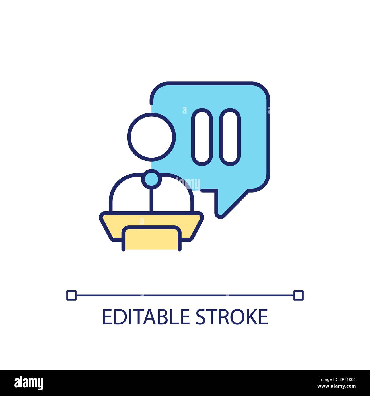 Thin line cooling off period icon Stock Vector Image & Art - Alamy