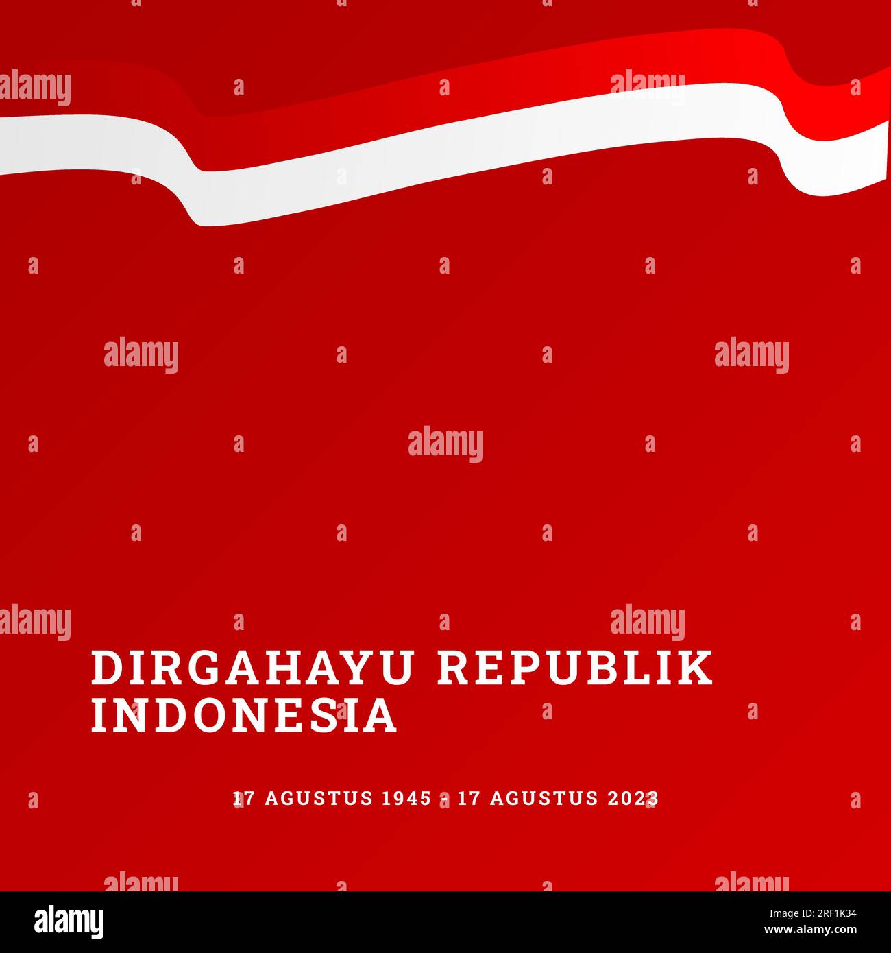 Indonesia independence day background greeting, banner, wallpaper with flag. HUT RI 78 tahun ...