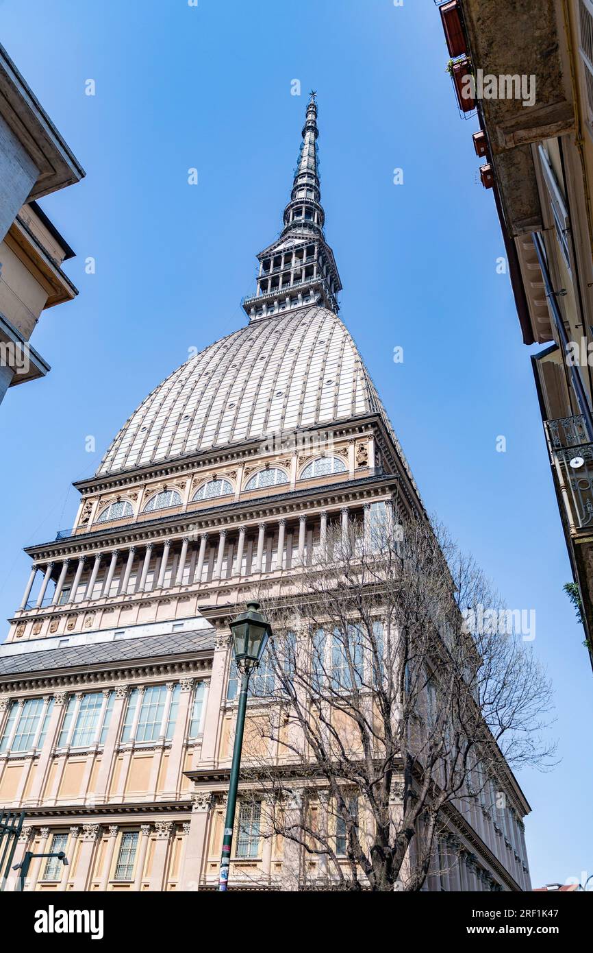 Turin, Italy - March 28, 2022: The Mole Antonelliana, a major landmark ...