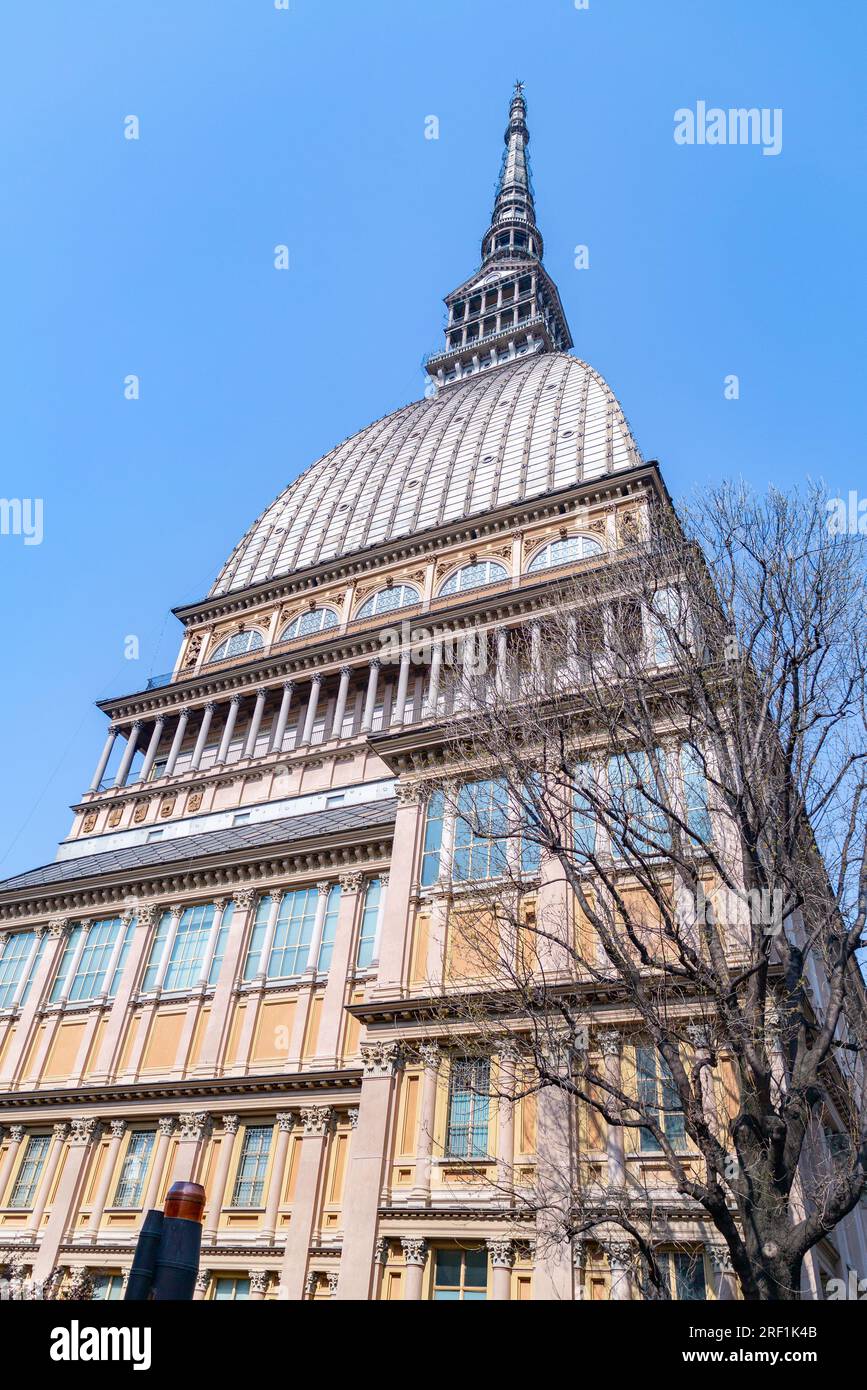 Turin, Italy - March 28, 2022: The Mole Antonelliana, a major landmark ...