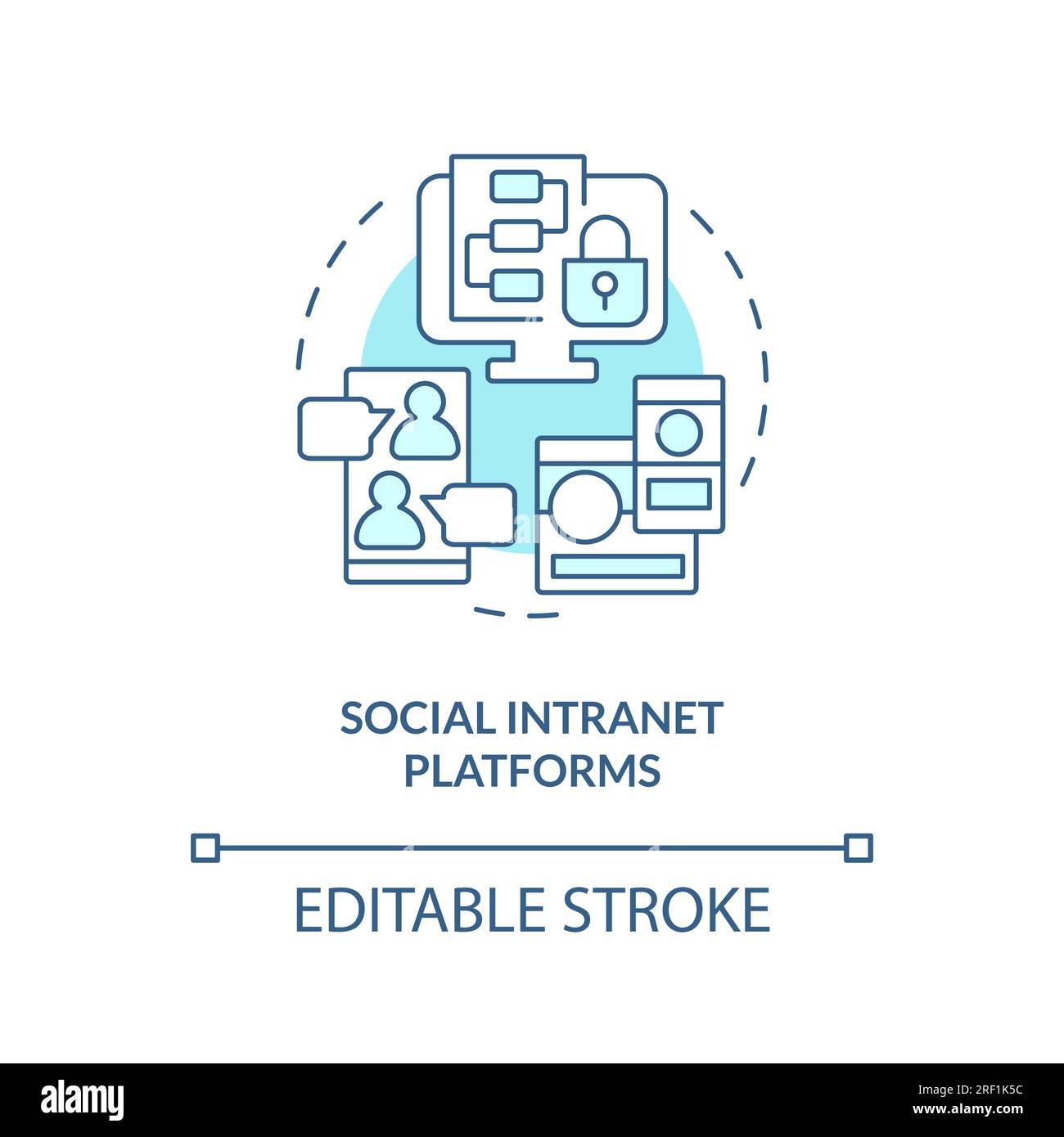 Customizable social intranet platforms icon concept Stock Vector Image ... Customizable social intranet platforms icon concept Stock Vector Image ...