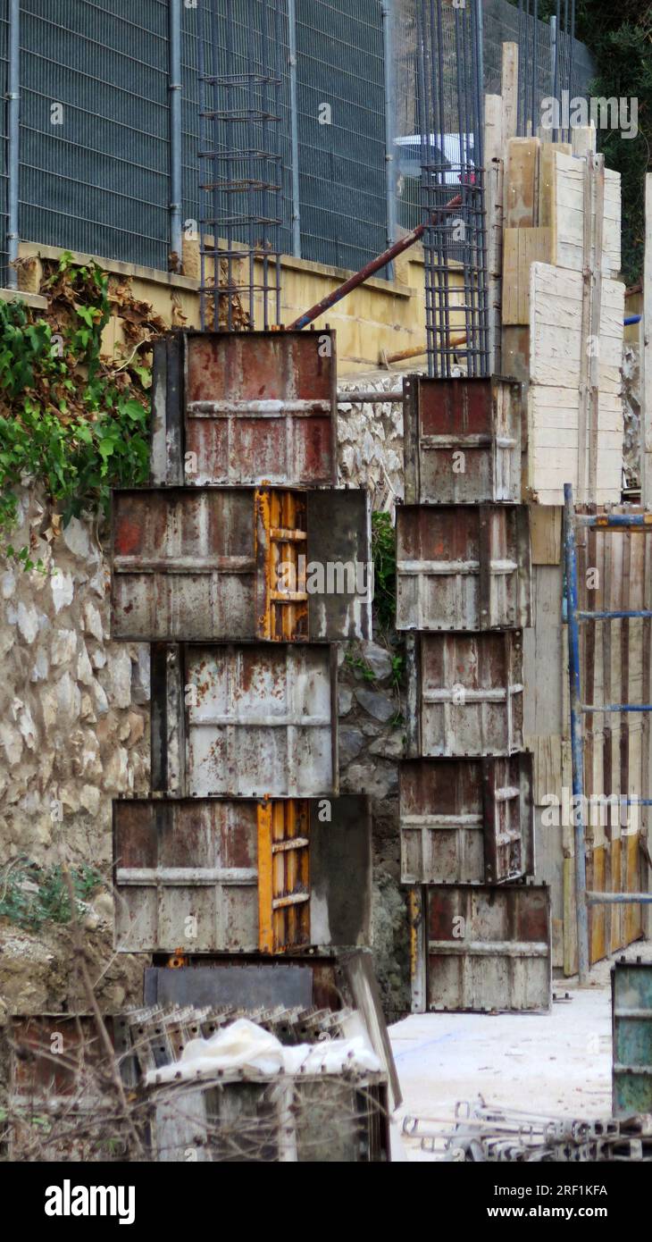 Construction site - Second phase in Andalusian village Stock Photo - Alamy
