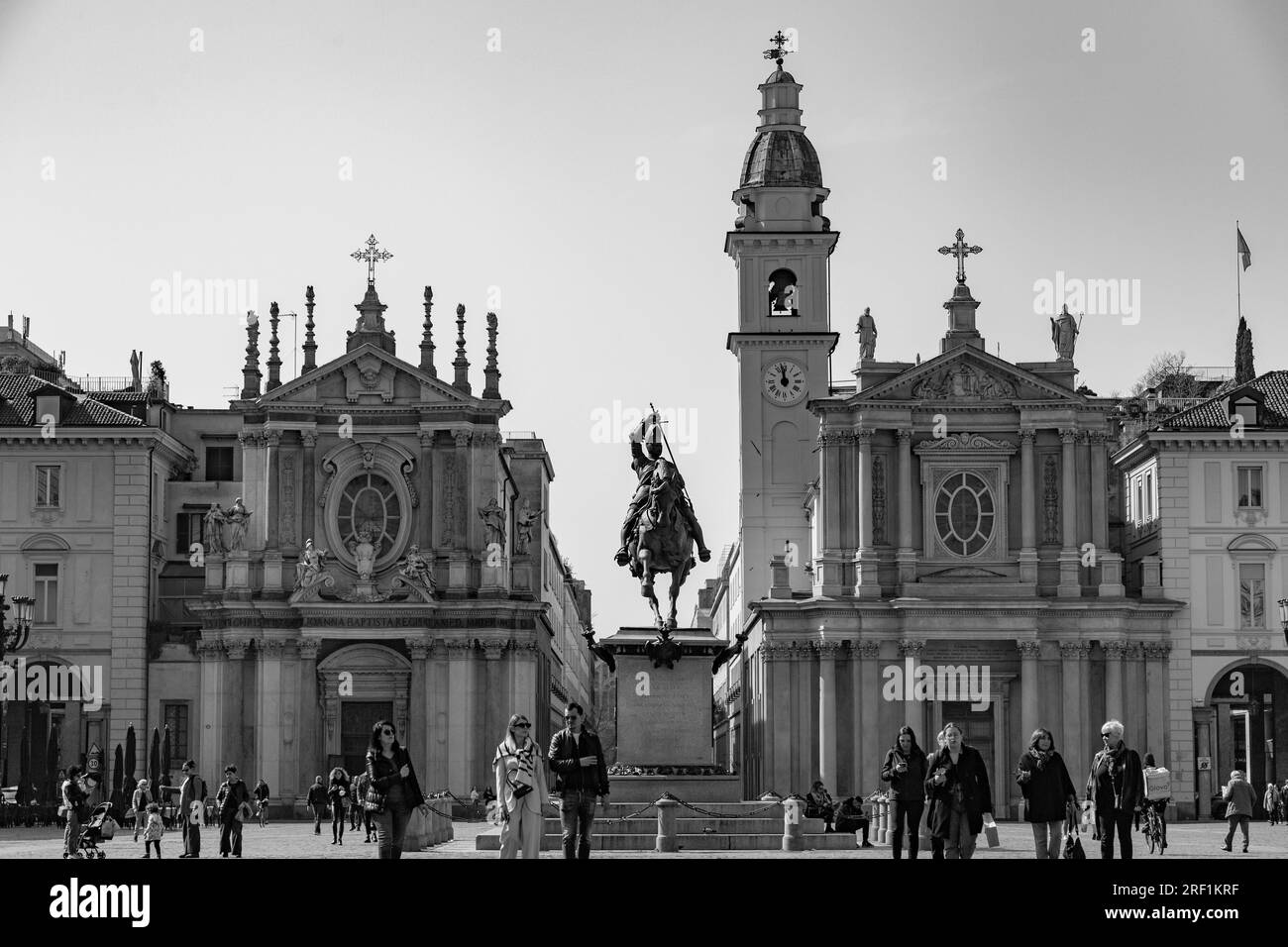 Historic palace of turin Black and White Stock Photos & Images - Alamy