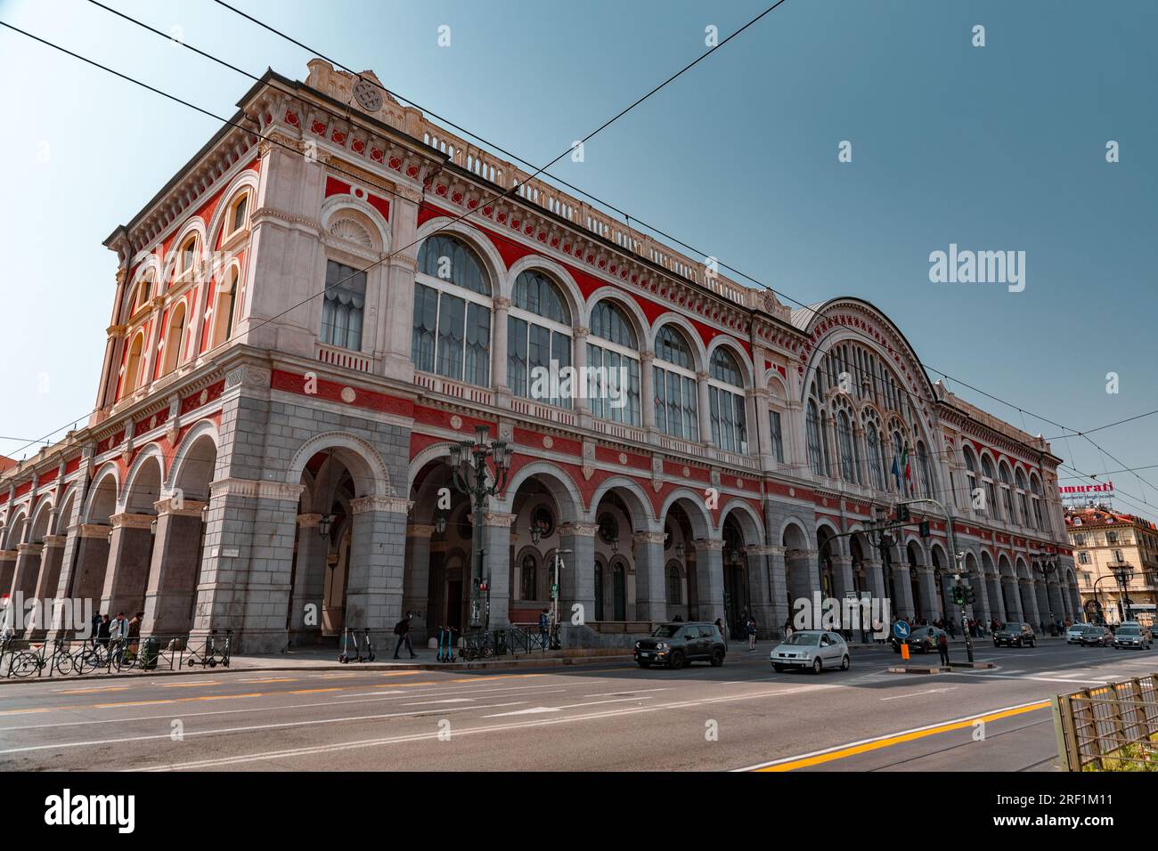 Turin, Italy - March 28, 2022: Torino Porta Nuova railway station is ...