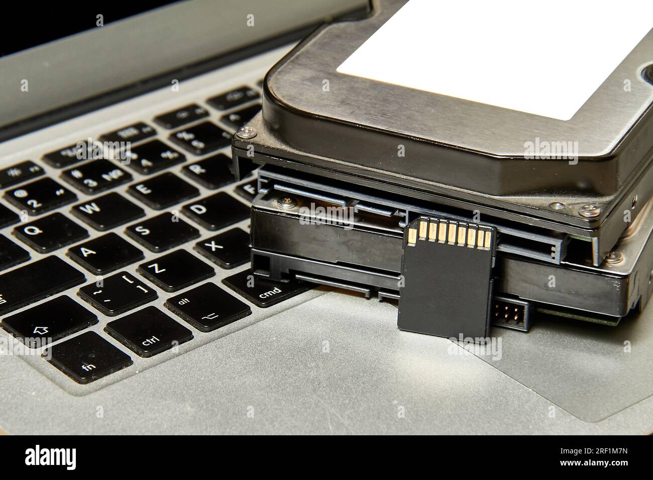 Hard disks and memory cards for computer Stock Photo - Alamy