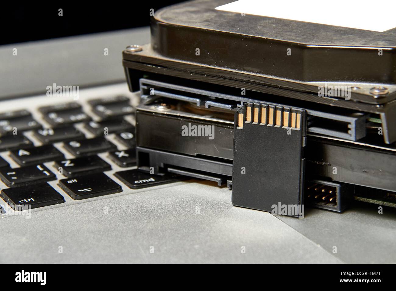 Hard disks and memory cards for computer Stock Photo - Alamy