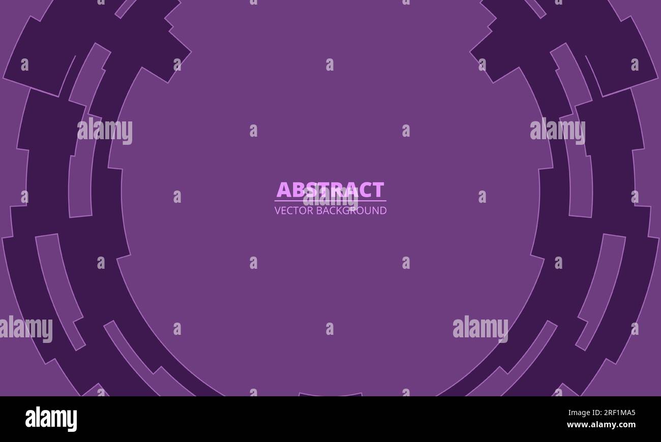 Violet abstract vector background with futuristic circle shape design ...
