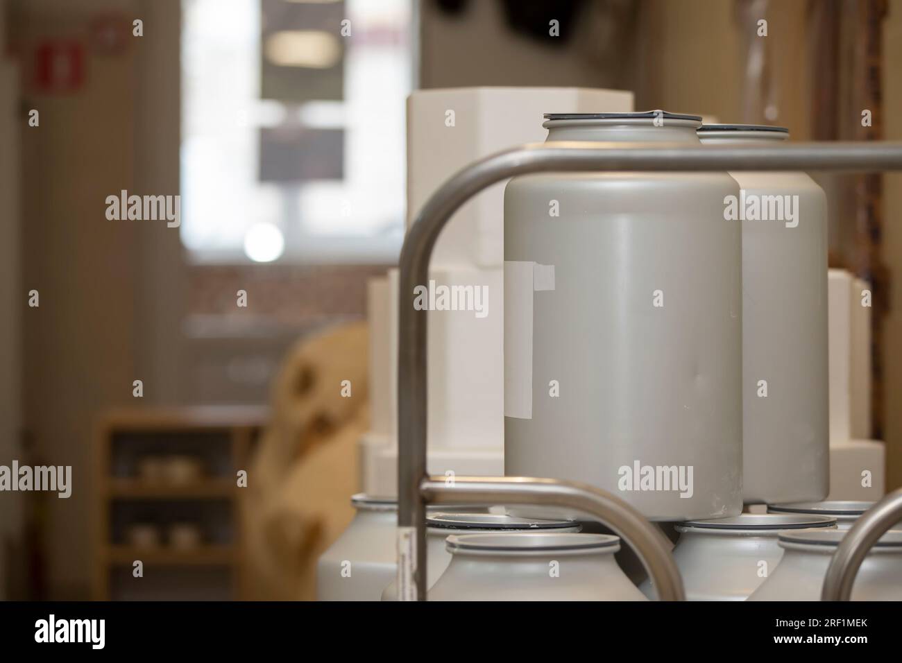 Metal containers for the pharmaceutical and cosmetic industry Stock ...